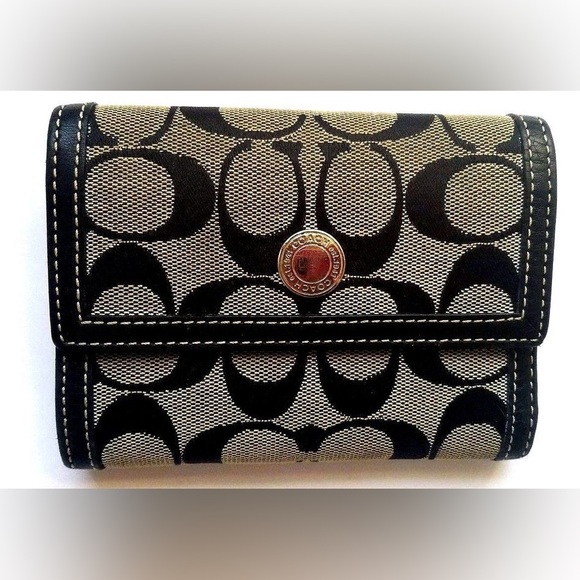 Coach | Bags | Coach Vintage Signature Trifold Wallet | Poshmark